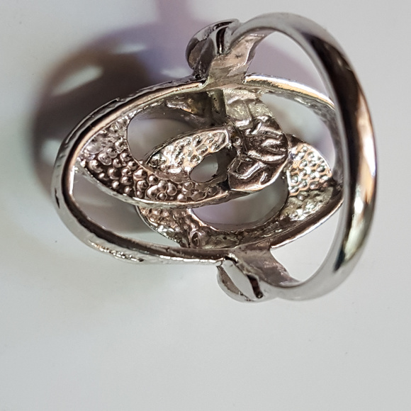 Swarovski | Jewelry | Swarovski Swan Mark With Crystals Sparkle Size 65 ...